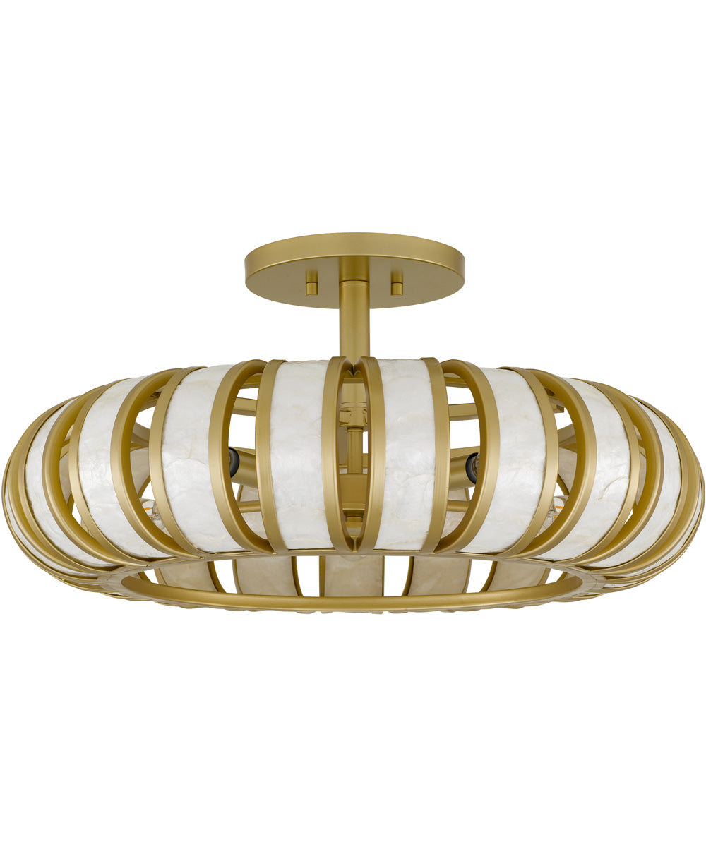 Knight 5-light Semi Flush Mount Soft Gold KNIG1722SGD