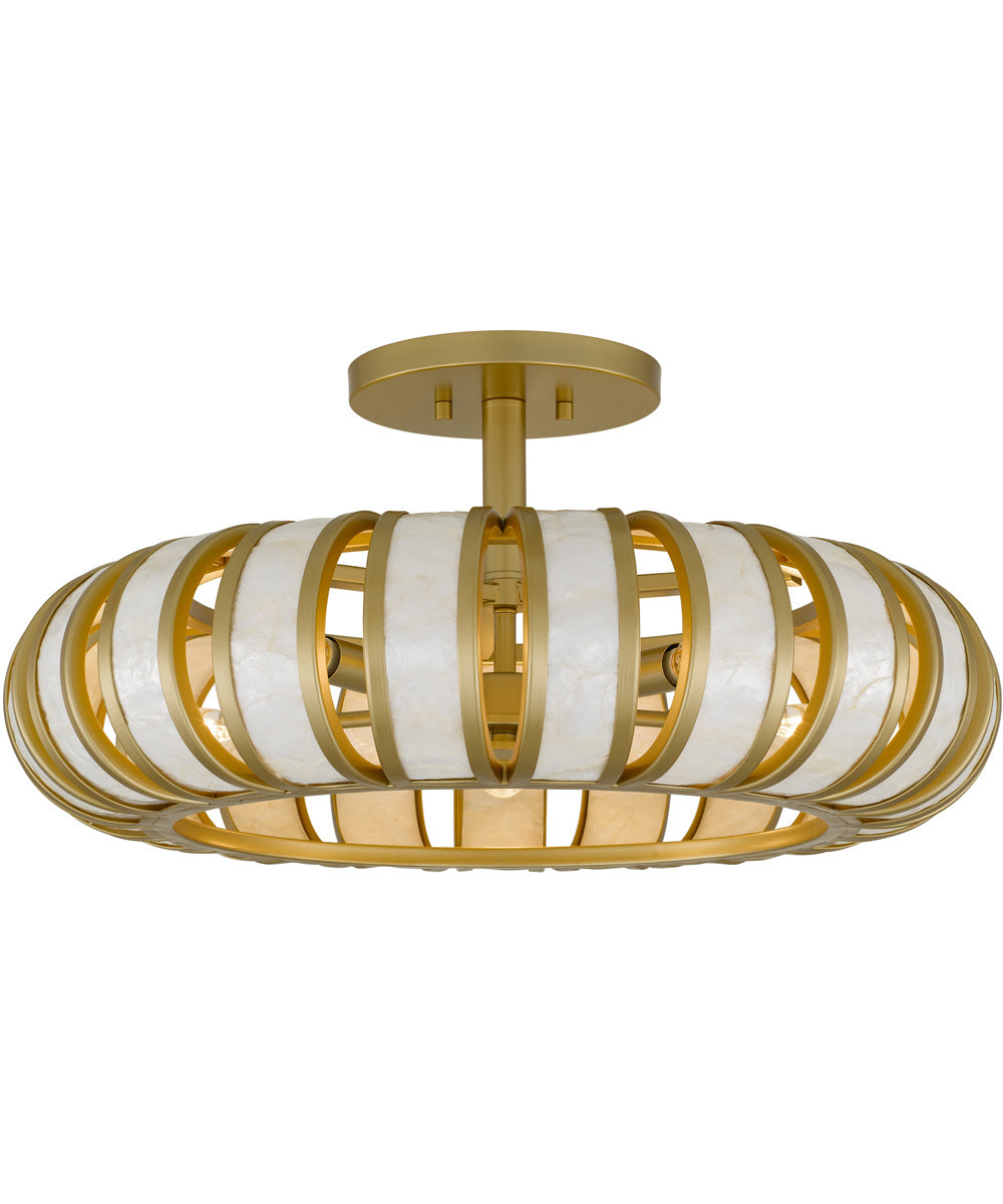Knight 5-light Semi Flush Mount Soft Gold KNIG1722SGD