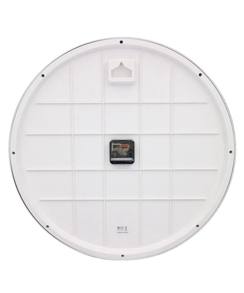 OPEN BOX 20" Wall Clock Abbott Metallic Brown Glass Cover