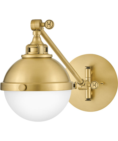 Hinkley Fletcher 1-Light Small Single Light Sconce in Satin Brass