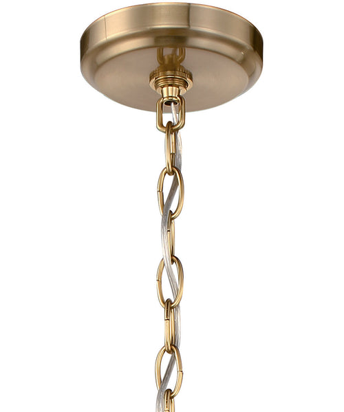 Craftmade Stanza 4-Light Chandelier Flat Black/Satin Brass 54824-FBSB