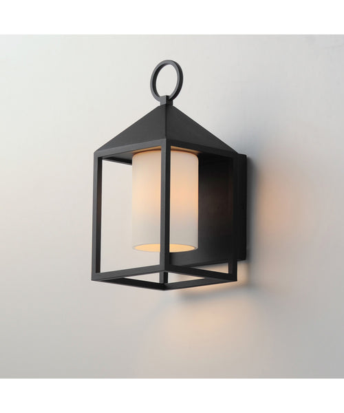 Maxim Aldous 1-Light Small Outdoor Sconce Black 30071SWBK