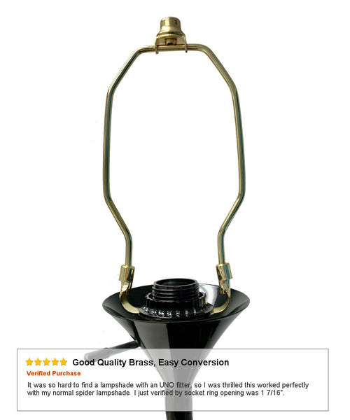 LampsUSA Slip UNO Harp Adapter SlipUnoPB - 9"h