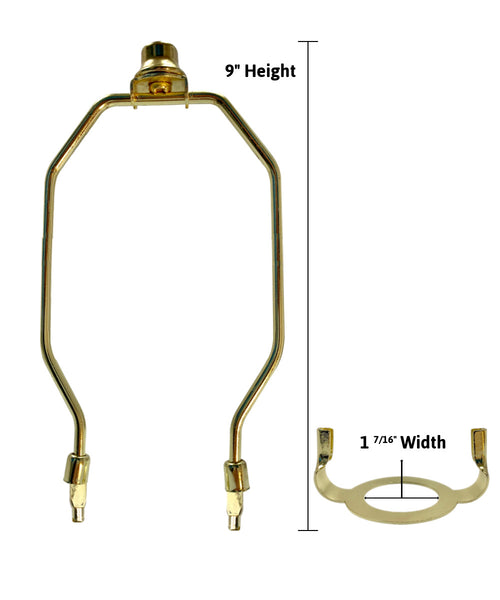 LampsUSA Slip UNO Harp Adapter SlipUnoPB - 10"h