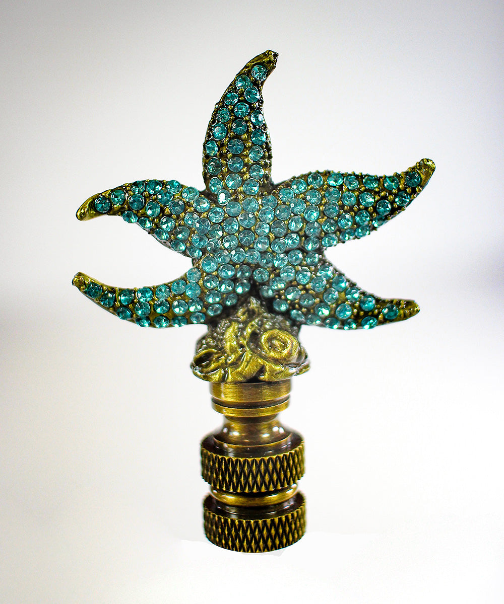 LampsUSA Finials Starfish Finial Antique MetalB364A