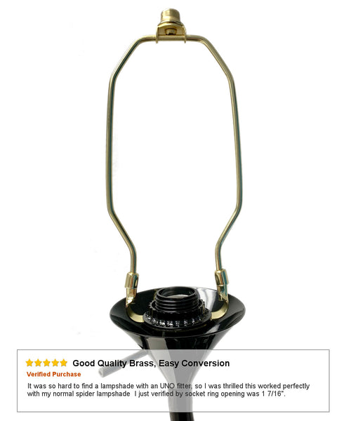 LampsUSA Slip UNO Harp Adapter SlipUnoPB - 10"h