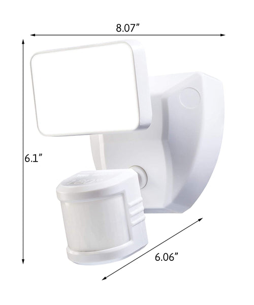 180 Degree LED Motion Sensor and Voice Activated Outdoor Security Flood ...