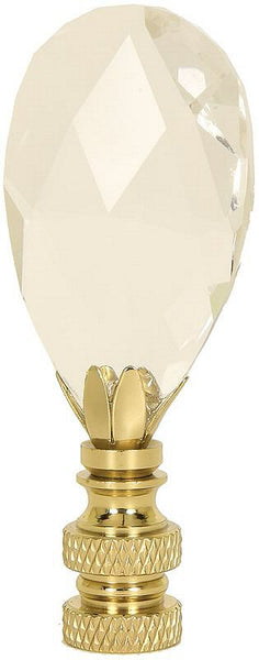 LampsUSA Finials Swarovski Large Crystal Tear Drop FinialC1