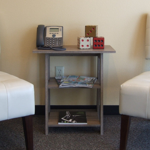 Gray Rustic Side Table (Ladder Side Table) 11450RG