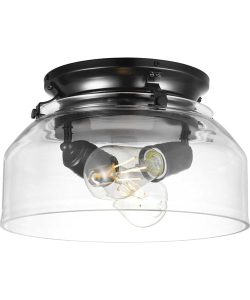 Progress Lighting Springer Clear Glass Light Kit Matte Black P260000-31M-WB