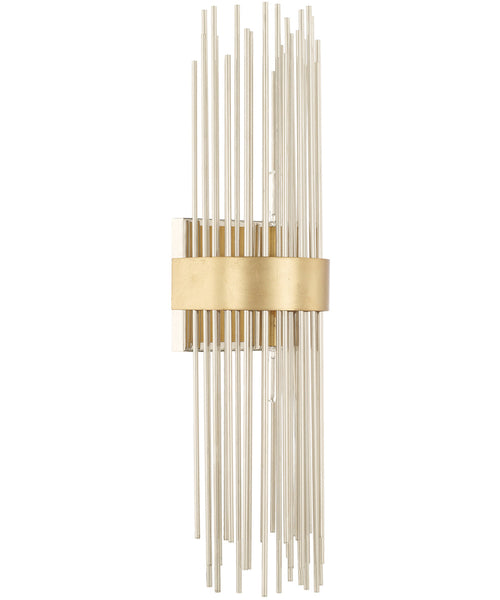 Lena 2-Light Sconce In Fire And Ice 625421FI