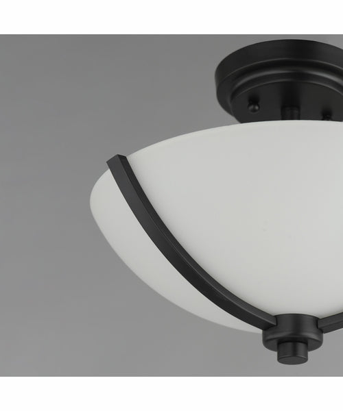 Maxim Deven 3-Light Semi-Flush Mount Black 20031SWBK