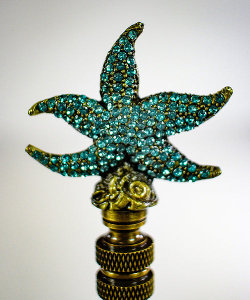 LampsUSA Finials Starfish Finial Antique MetalB364A