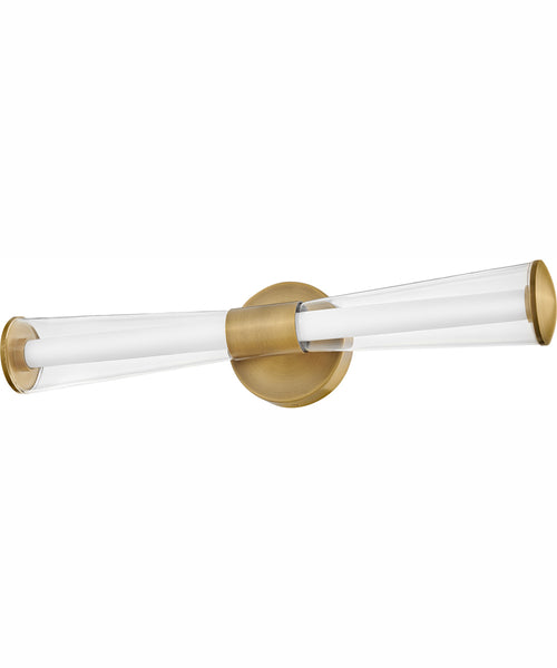 Hinkley Elin LED-Light Medium LED Vanity in Lacquered Brass