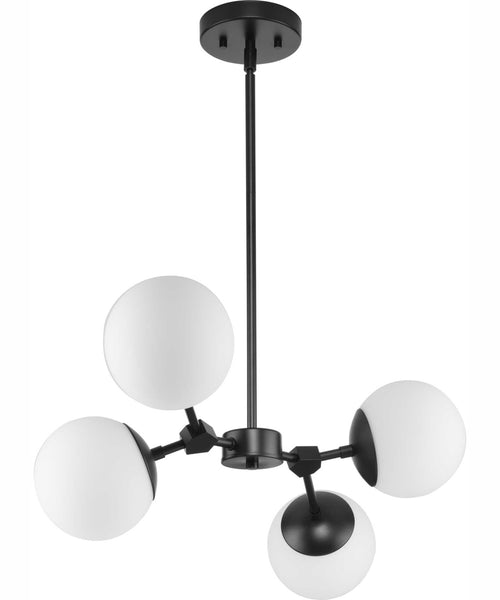 Progress Lighting Haas 4-Light Mid-Century Modern Chandelier Matte ...