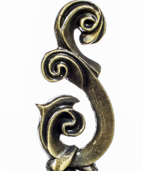 LampsUSA Finials Ornate Scroll Finial Antique Metal B390A