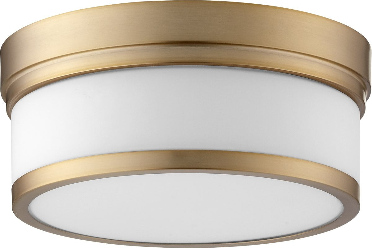 Quorum Celeste 2-light Ceiling Flush Mount Aged Br